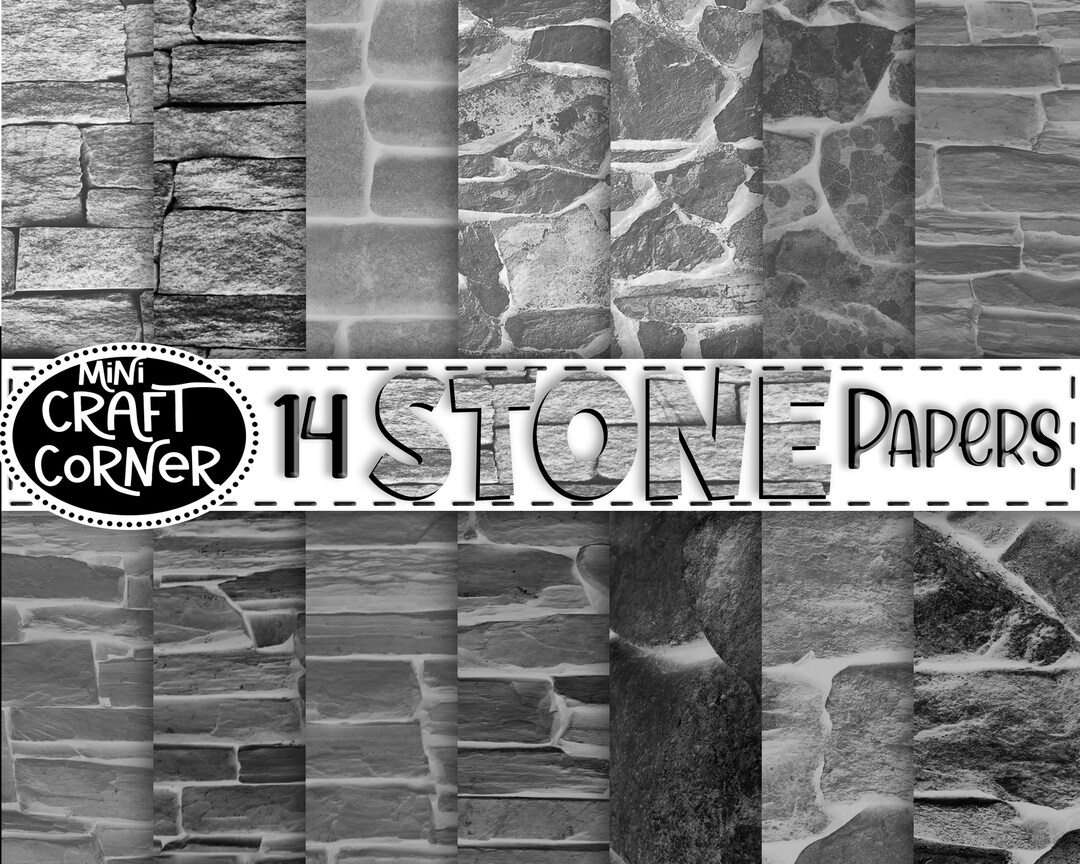 Stone Digital Paper / Digital Paper Stone / Grey Digital Paper / Brick ...