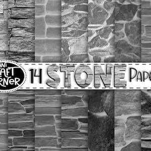 Stone Digital Paper / Digital Paper Stone / Grey Digital Paper / Brick ...