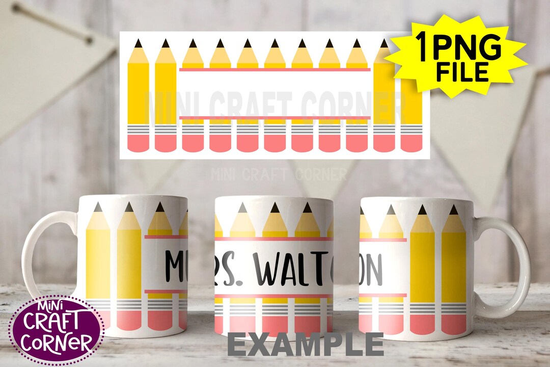 DIGITAL Sublimation Teacher Mug Design / Sublimation Mug / Sublimation ...