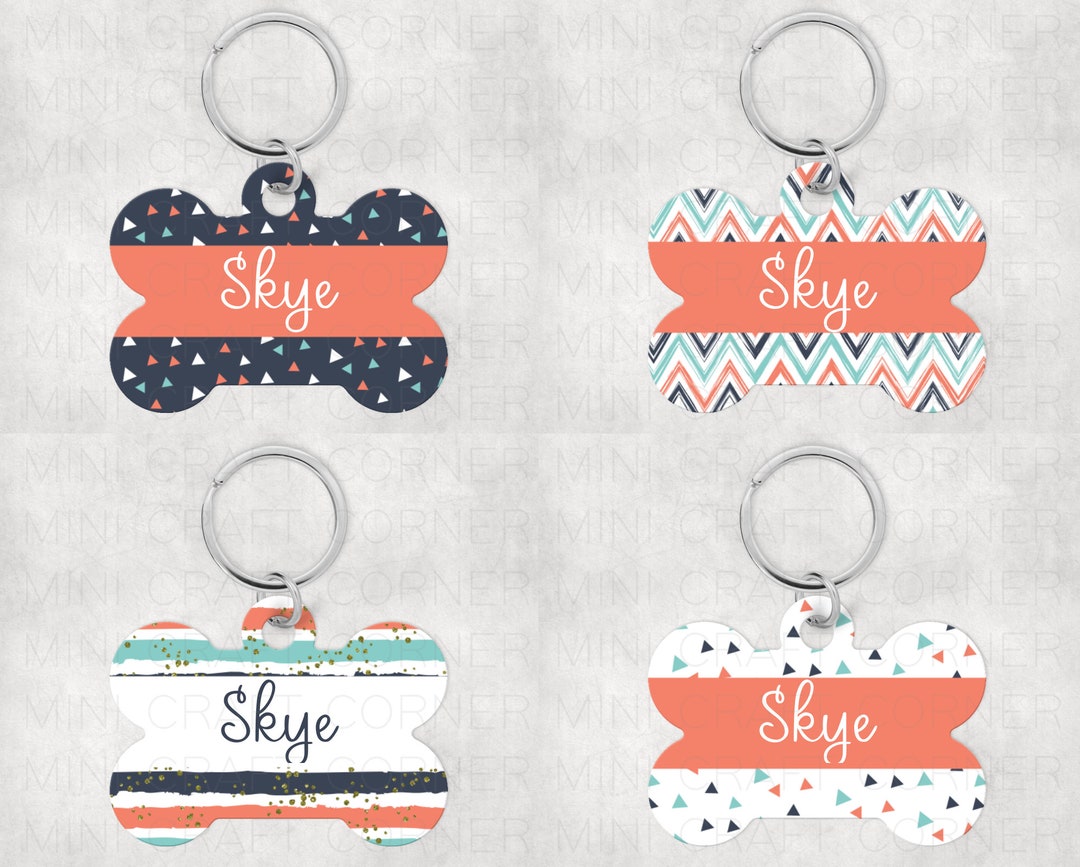 DIGITAL Sublimation Dog Bone Tag / Dog Bone Sublimation Tag / Dog Tag ...