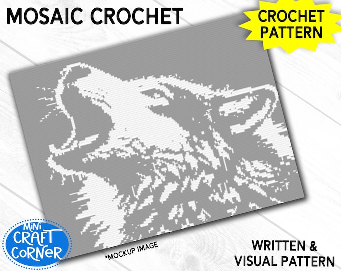 Duane's Spirit of the Wild Mosaic Crochet Pattern - Overlay, Wolf ...