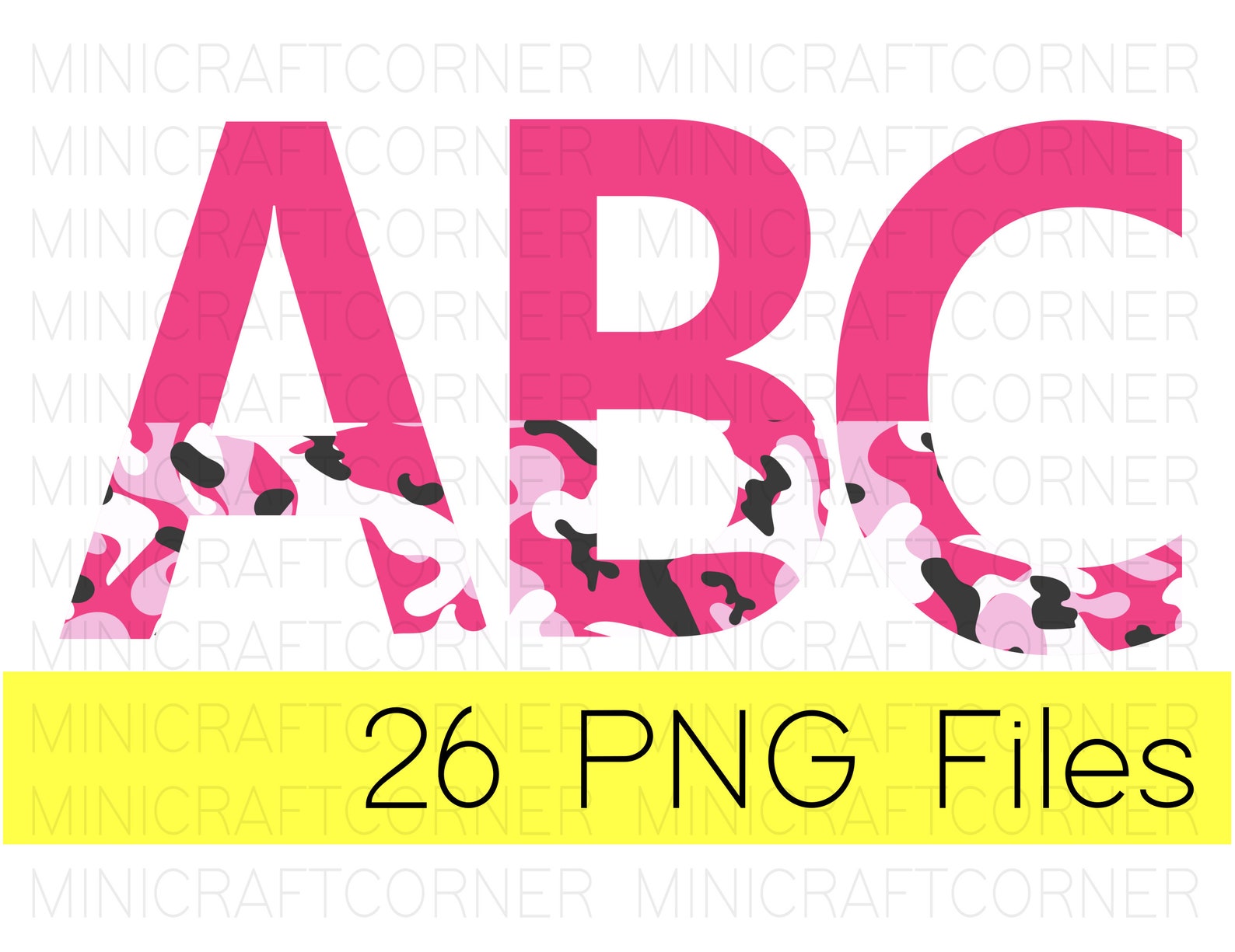 DIGITAL Camo Pink Print Letters / Camo Letter PNG / Letters - Etsy UK
