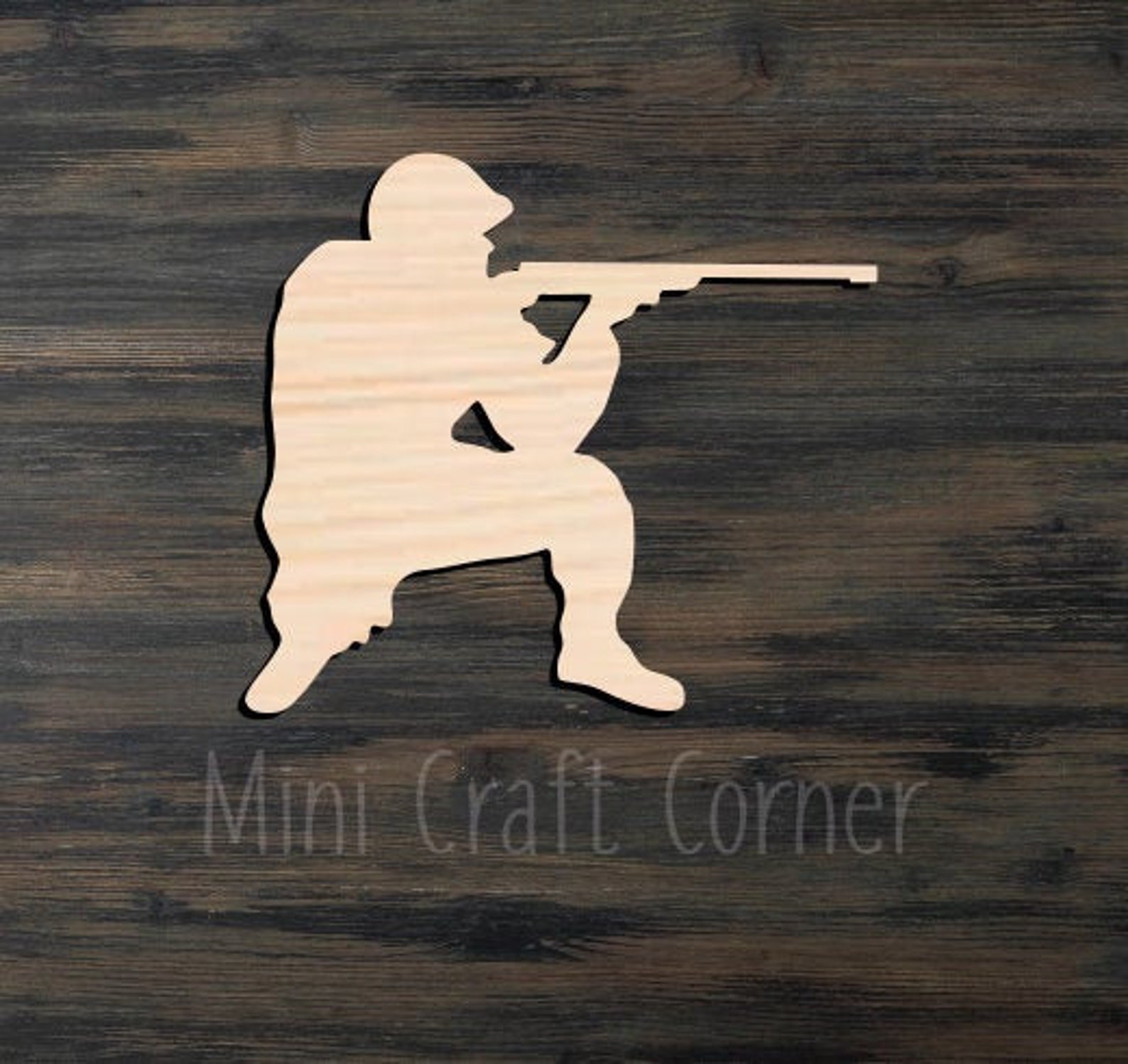 Soldier Wooden Cutout / US Army Gift / Army / Army Birthday | Etsy