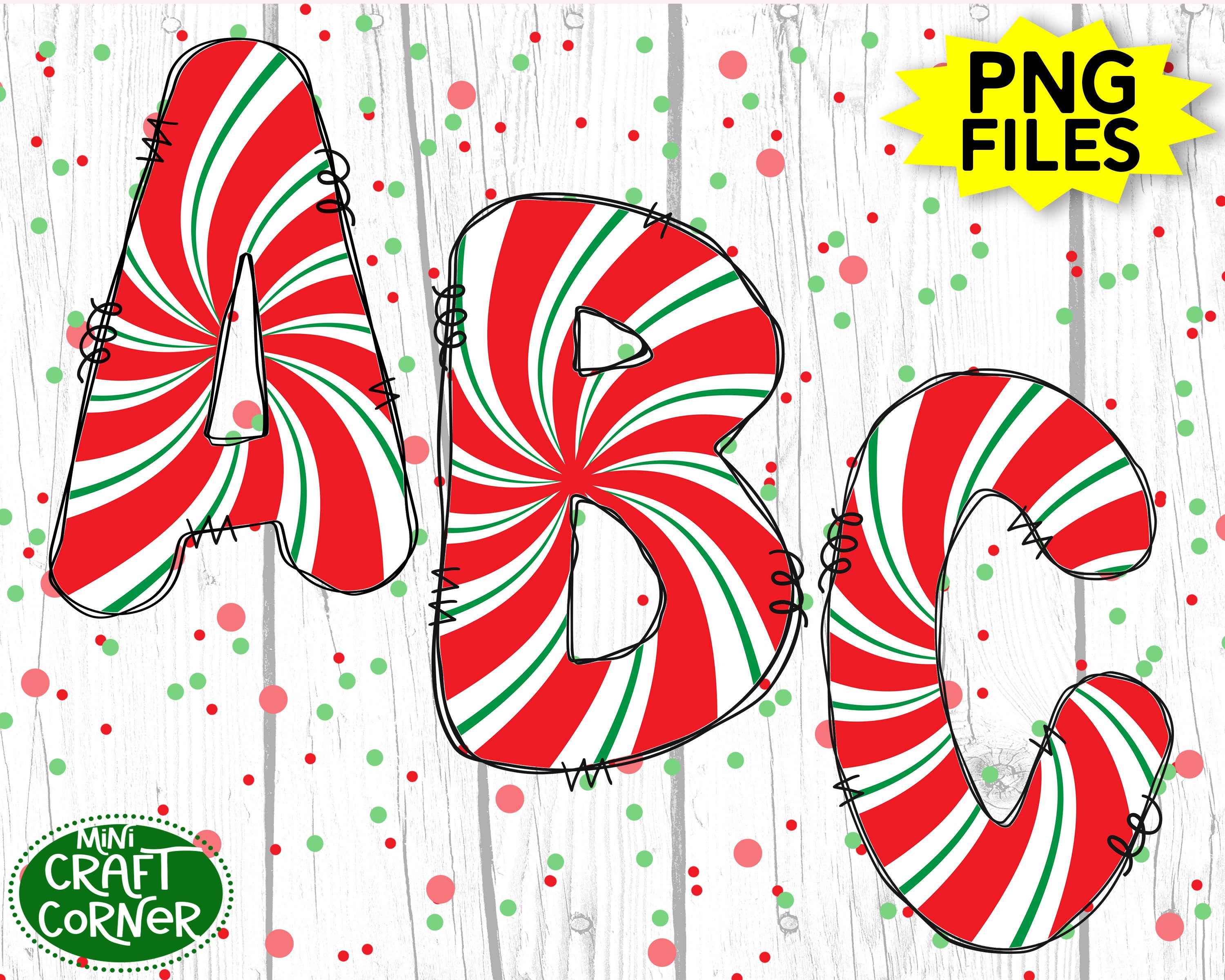 DIGITAL Christmas Alphabet / Christmas Letters / Christmas - Etsy