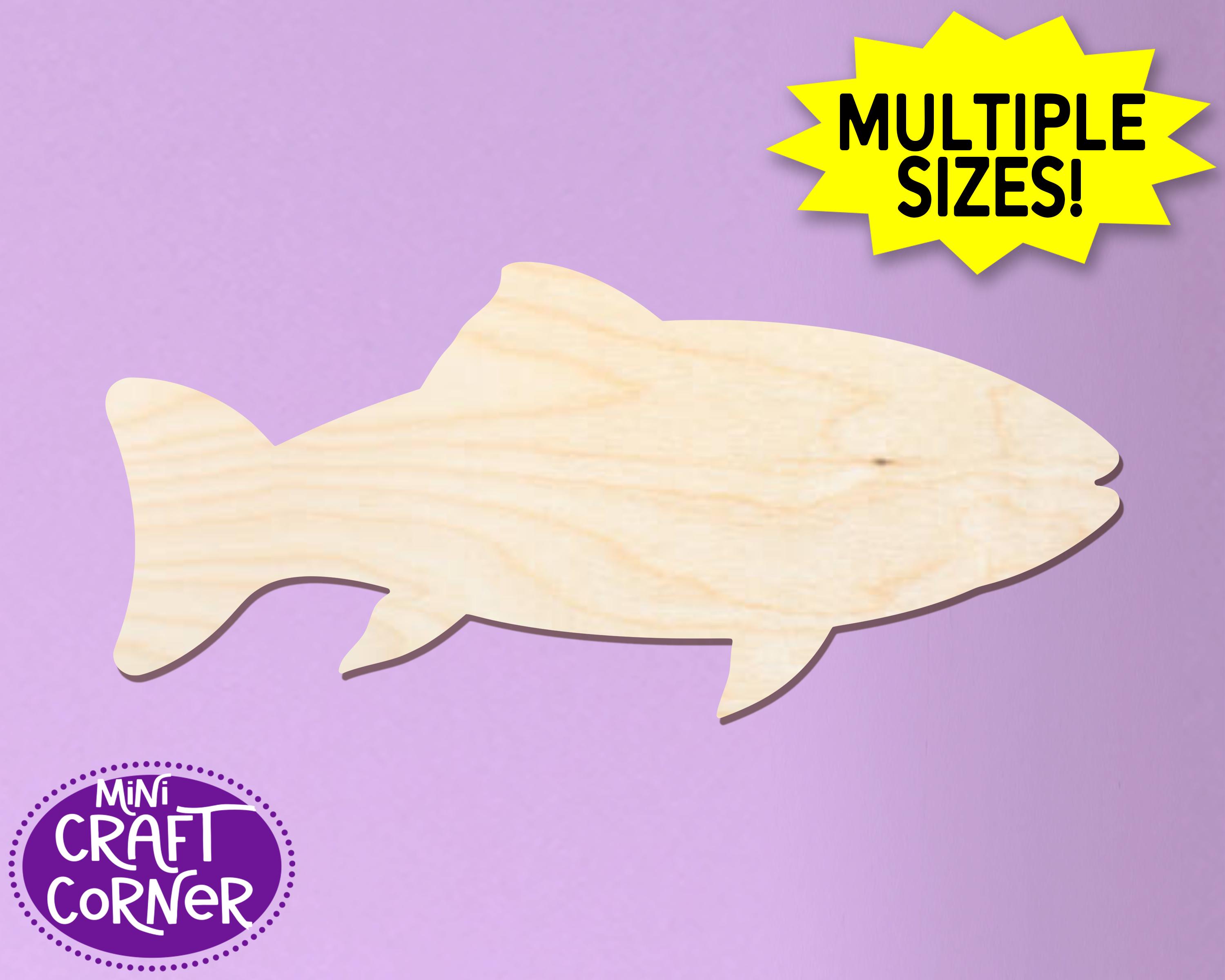 Wooden Fish Cutouts – DIY Craft Blanks, Nautical Wall Decor, Beach ...