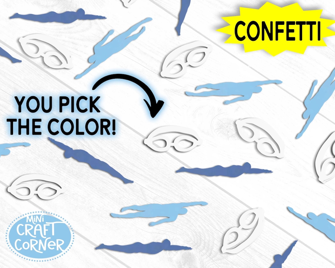 Swim Team Confetti / Swim Team Party / Swim Team Banquet / Swimming ...
