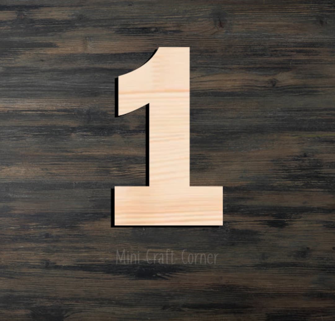 Wooden Number / Wooden Table Number / Wooden Letter Cutout / Number ...
