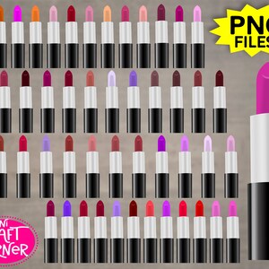 DIGITAL Lipstick Clipart / Makeup Clipart / Lipstick PNG / Make up ...