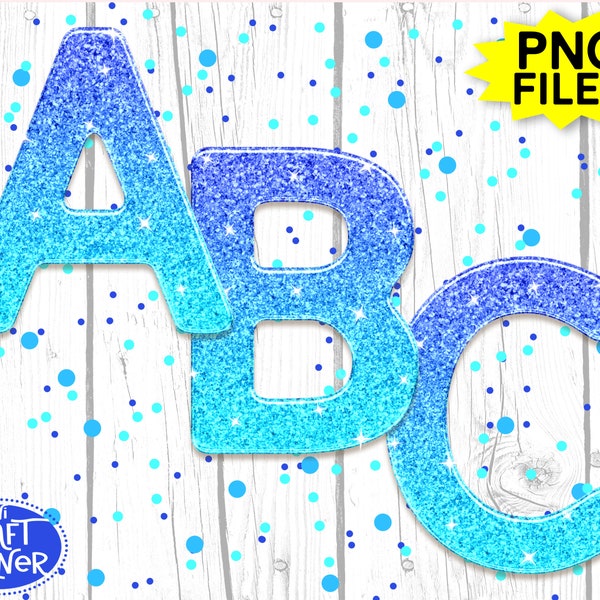 Glitter Letters - Etsy