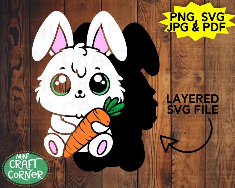 DIGITAL Bunny Clipart /bunny Clipart /cute Bunny Clipart /woodland ...