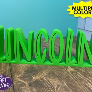 Personalized 3D Printed Name / Custom Standing Name / Desk Name Plate ...