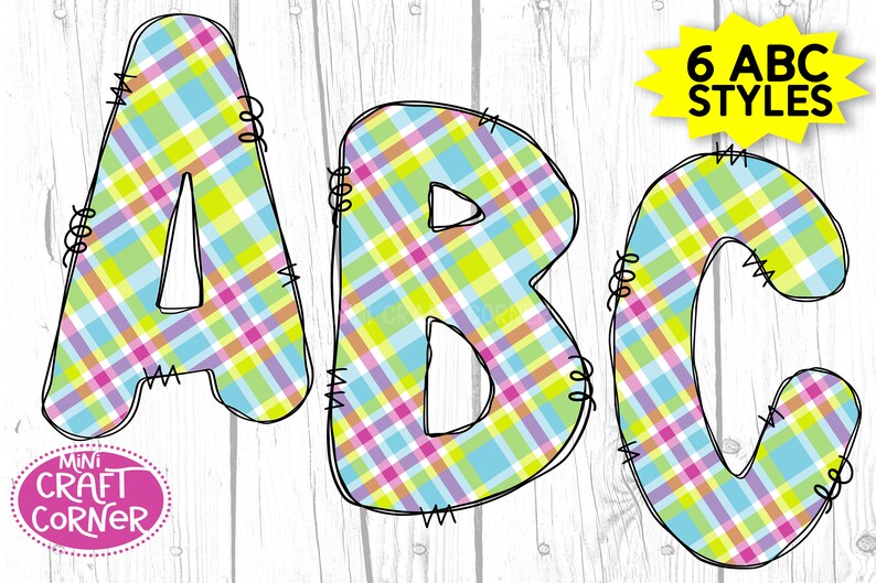 DIGITAL Easter Alphabet / Easter Letters / Easter Font / - Etsy