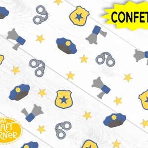 Police Confetti / Police Birthday Party Decor / Police Decor / Police ...