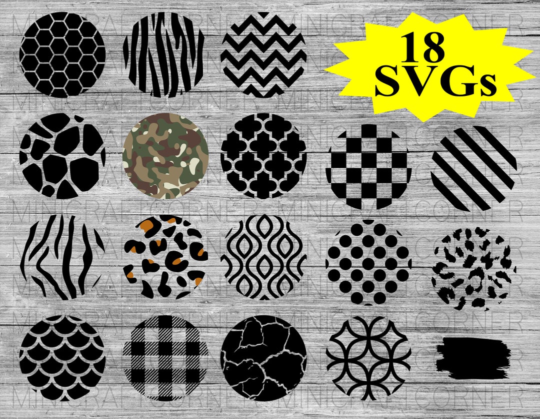 DIGITAL Circle Keychain Patterns / Circle Keychain Designs / Circle ...