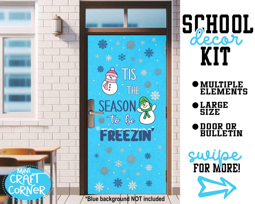 Precut Christmas Teacher Decor Kit / Teacher Bulletin Board Kit ...