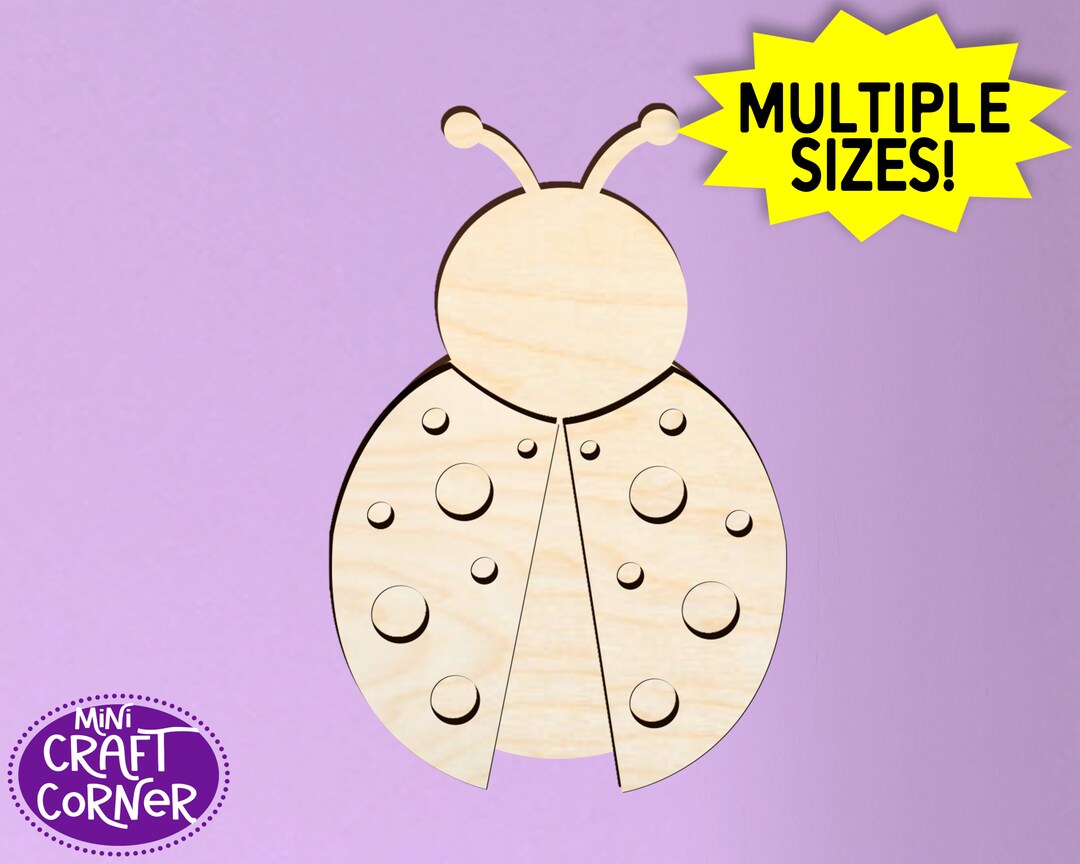 Ladybug Wooden Cutout / Wooden Ladybug Cutout / Ladybug Door Hanger ...