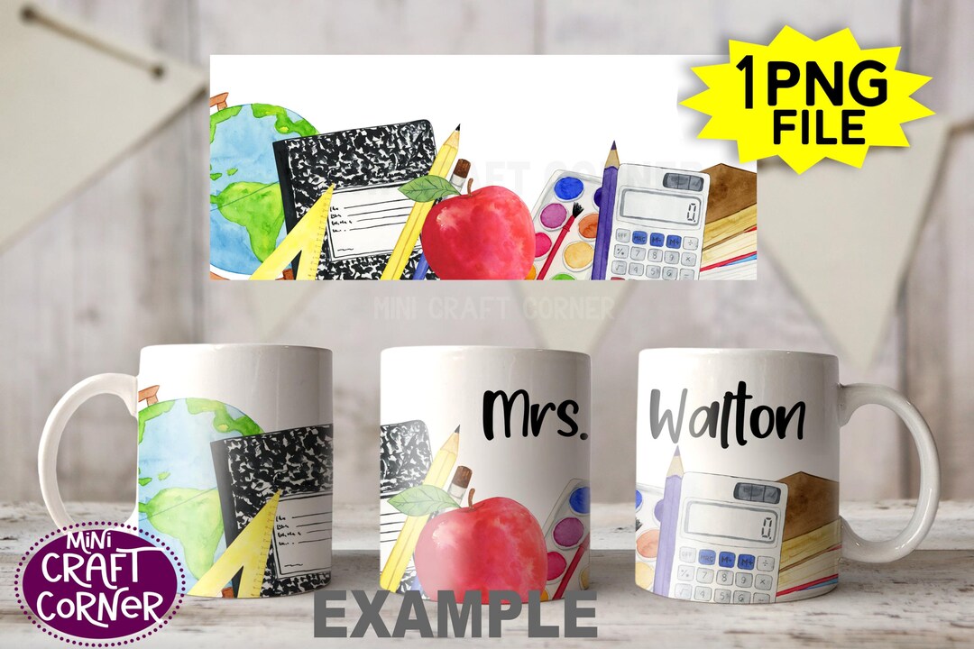 DIGITAL Sublimation Teacher Mug Design / Sublimation Mug / Sublimation ...