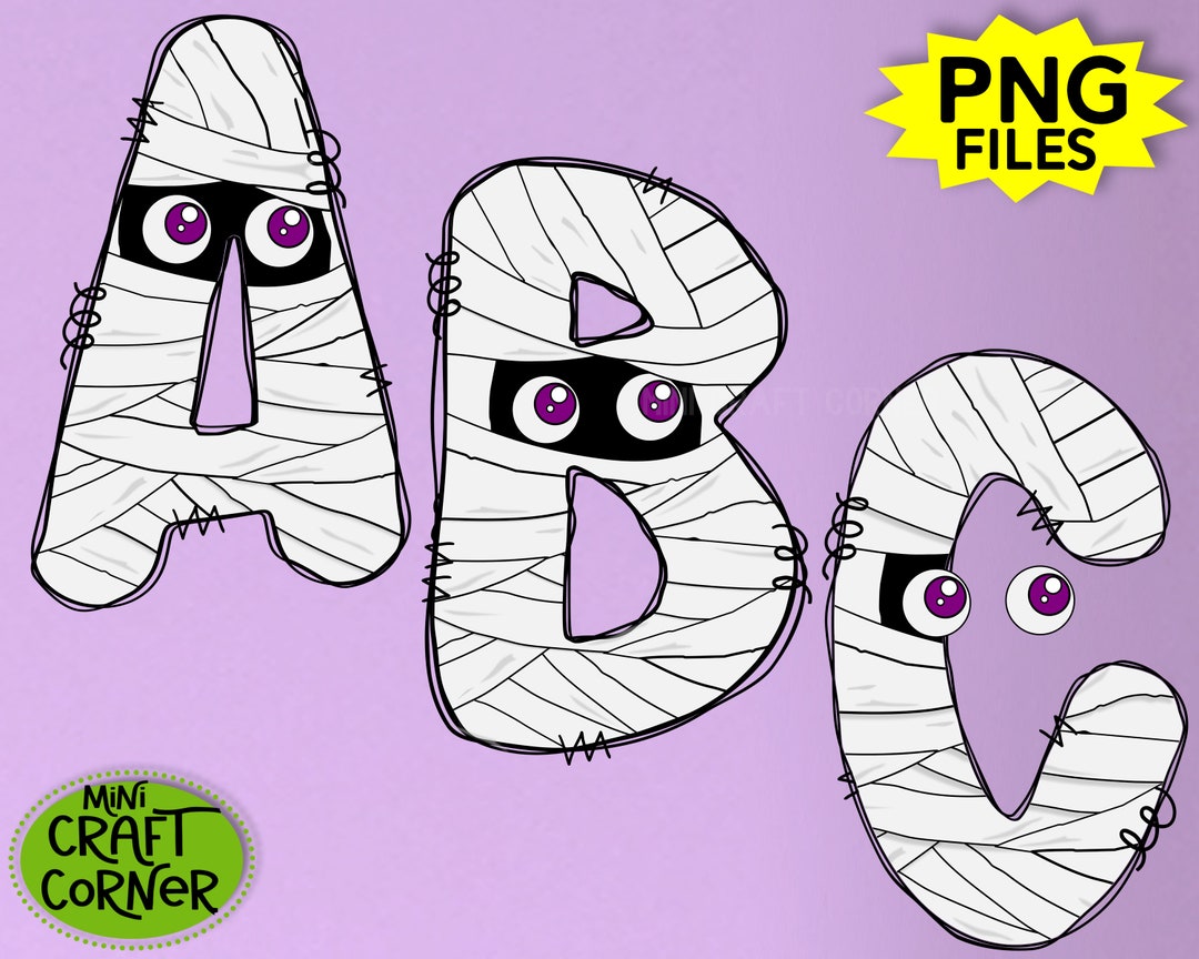 DIGITAL Halloween Alphabet / Halloween Letters / Halloween - Etsy