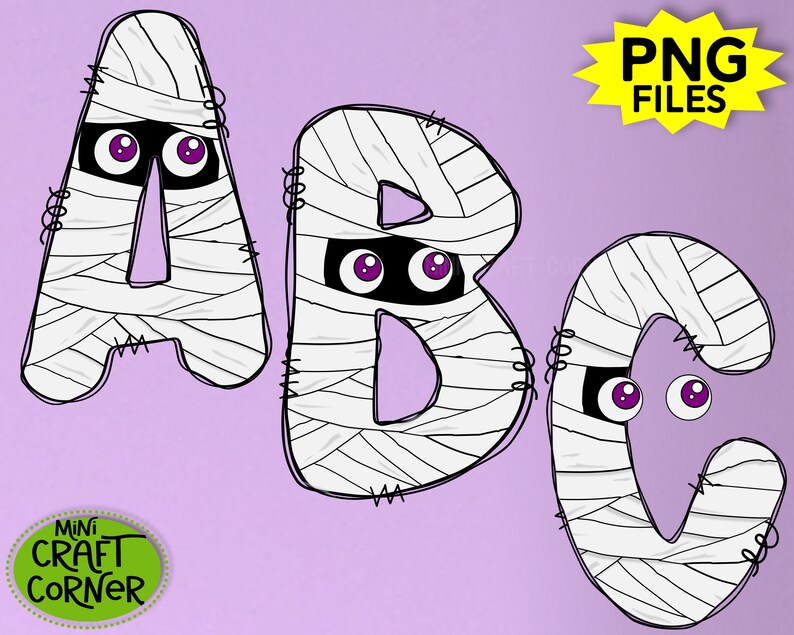 DIGITAL Halloween Alphabet / Halloween Letters / Halloween - Etsy