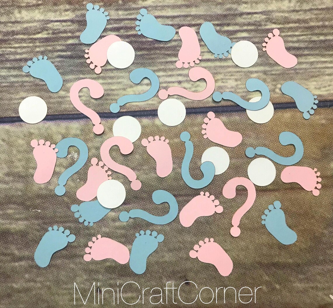 Question Mark Confetti / Gender Reveal Confetti / He or She / | Etsy