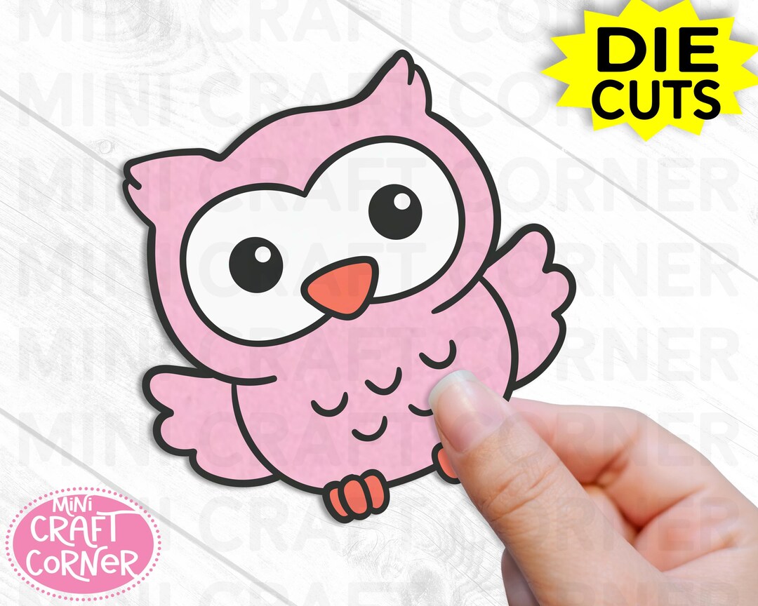 6 Owl Die Cuts / Owl Cutouts / Animal Birthday Party / Owl Bulletin ...