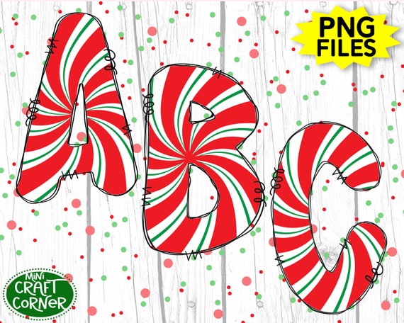 DIGITAL Christmas Alphabet / Christmas Letters / Christmas - Etsy