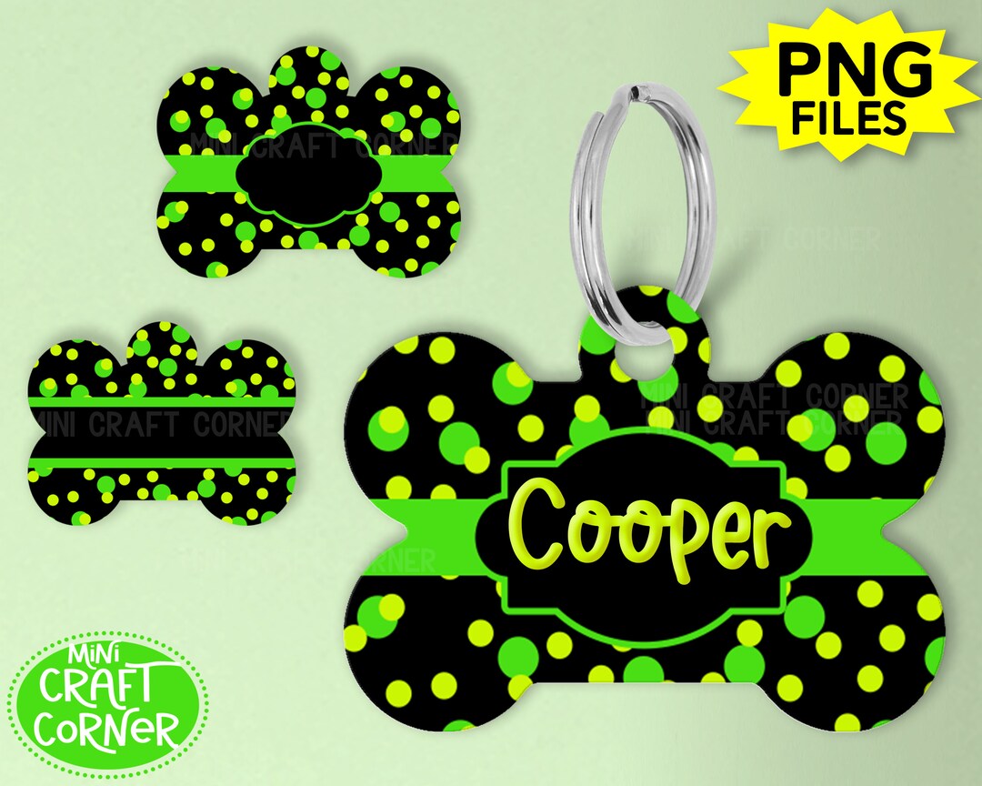 DIGITAL Sublimation Dog Bone Tag / Dog Bone Sublimation Tag / Dog Tag ...