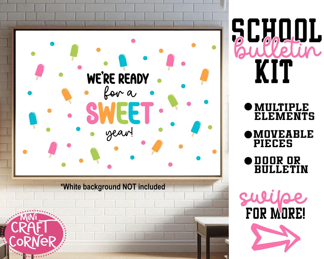 Precut Teacher Decor Kit / Teacher Bulletin Board Kit / Teacher Door ...
