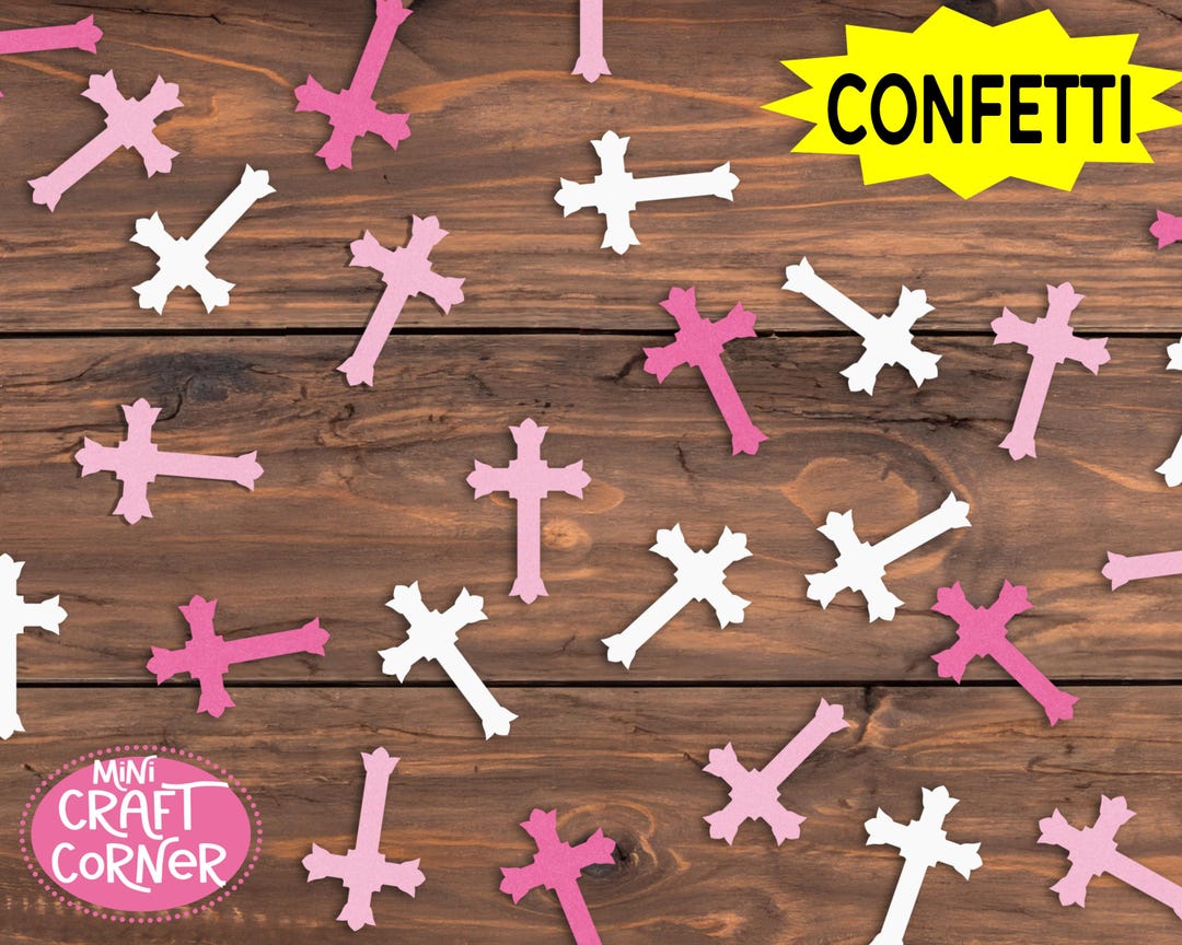 Cross Confetti / Christening Decor / Christening Confetti / Baptism ...