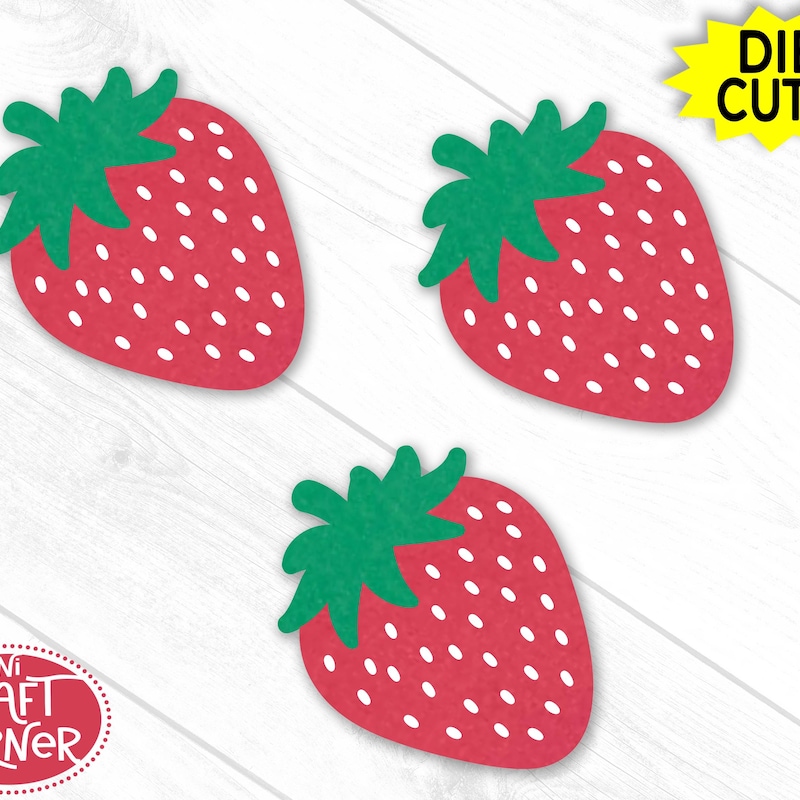 Strawberry Cutout - Etsy