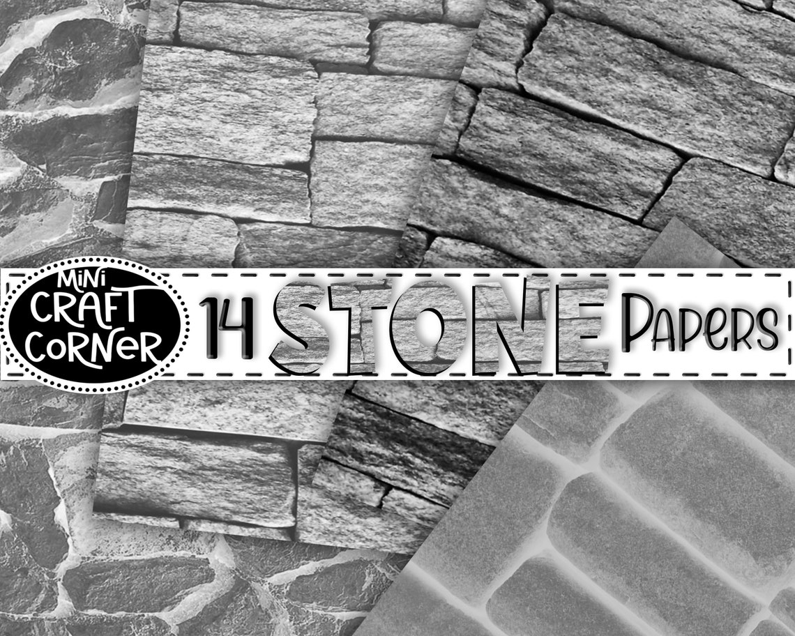 Stone Digital Paper / Digital Paper Stone / Grey Digital Paper / Brick ...