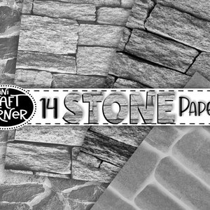Stone Digital Paper / Digital Paper Stone / Grey Digital Paper / Brick ...