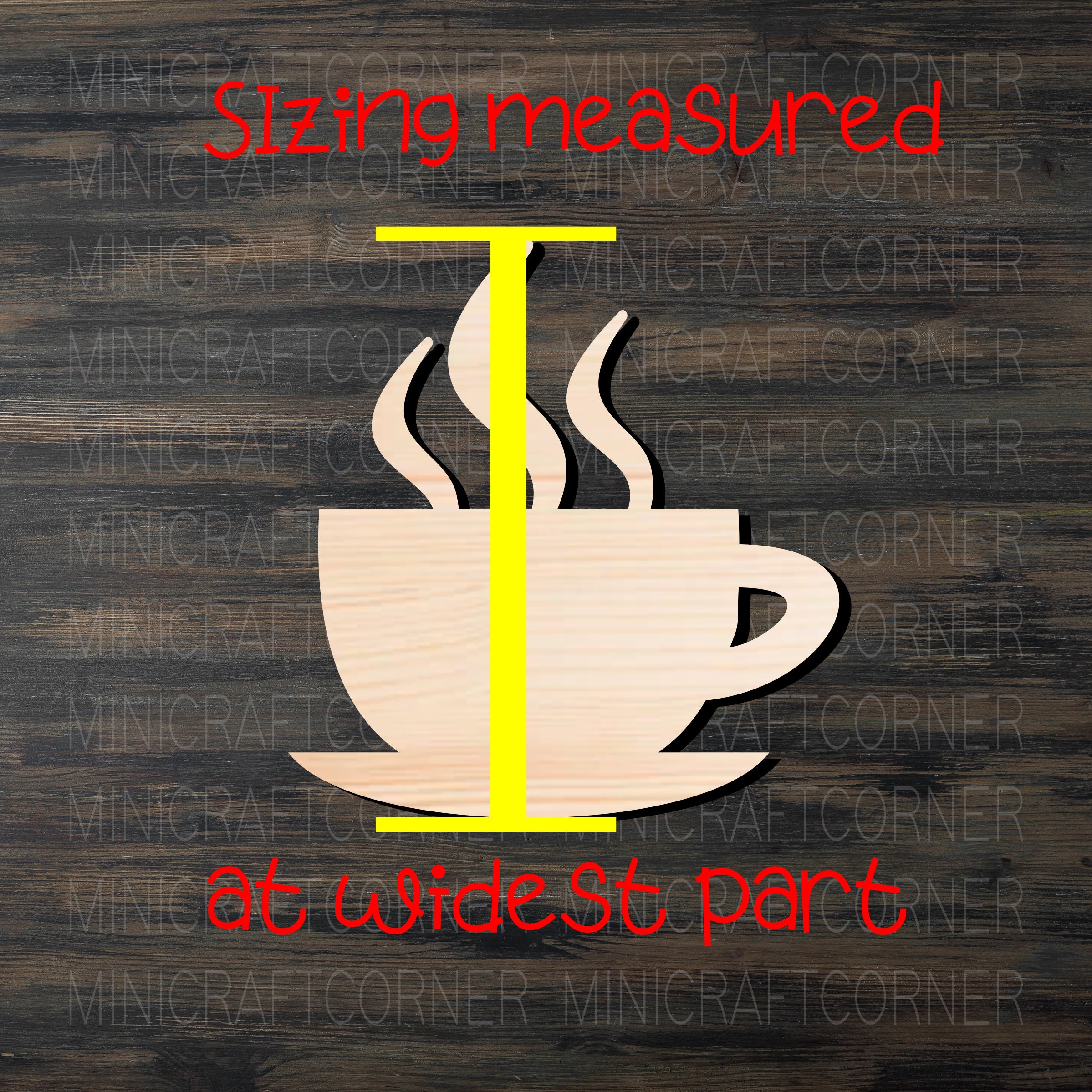 Coffee Cup Wooden Cutout / Wooden Coffee Cup / Coffee Bar | Etsy