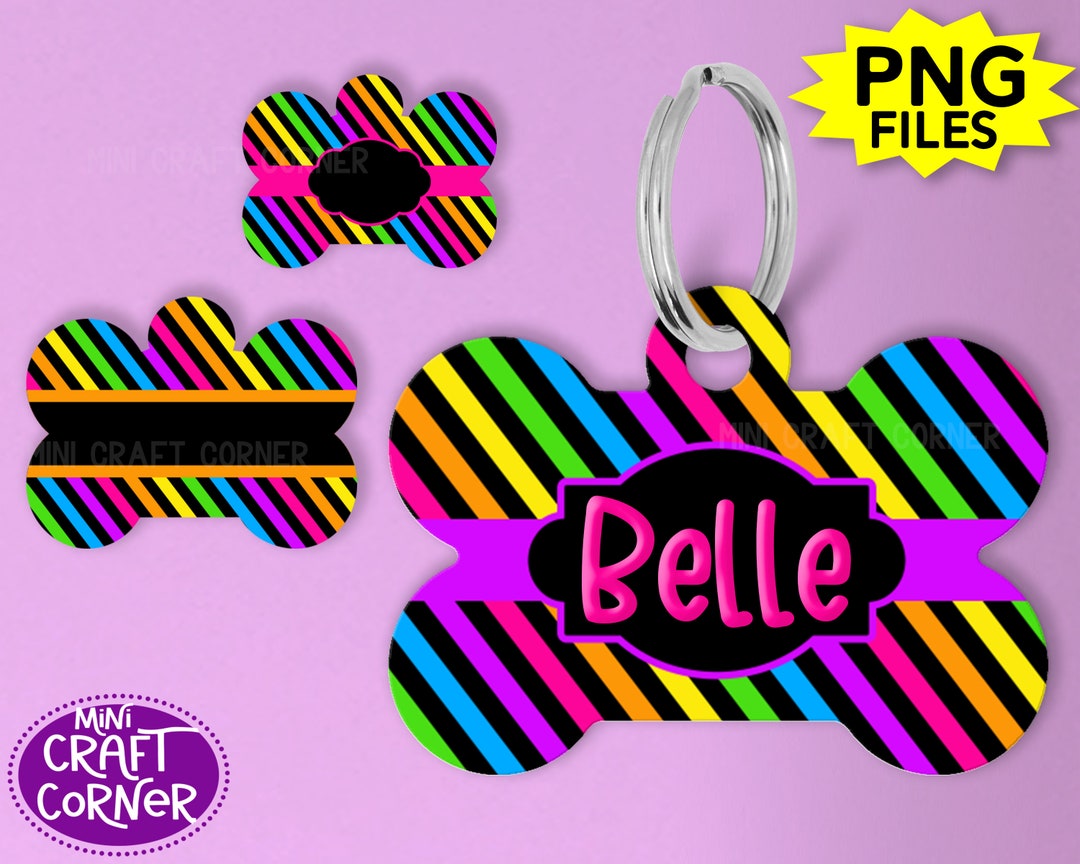 DIGITAL Sublimation Dog Bone Tag / Dog Bone Sublimation Tag / Dog Tag ...