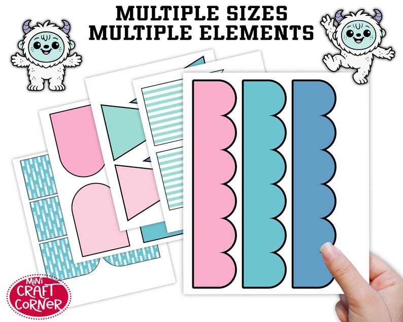 Yeti Bulletin Board Printable Set | Classroom Winter Decor, Cute Yeti ...