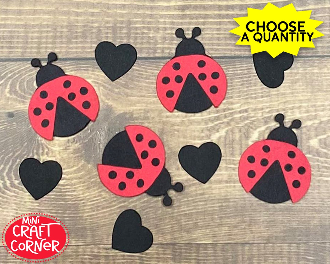 Lady Bug Confetti / Bug Confetti / Little Lady Party / Lady Bug Die Cut ...