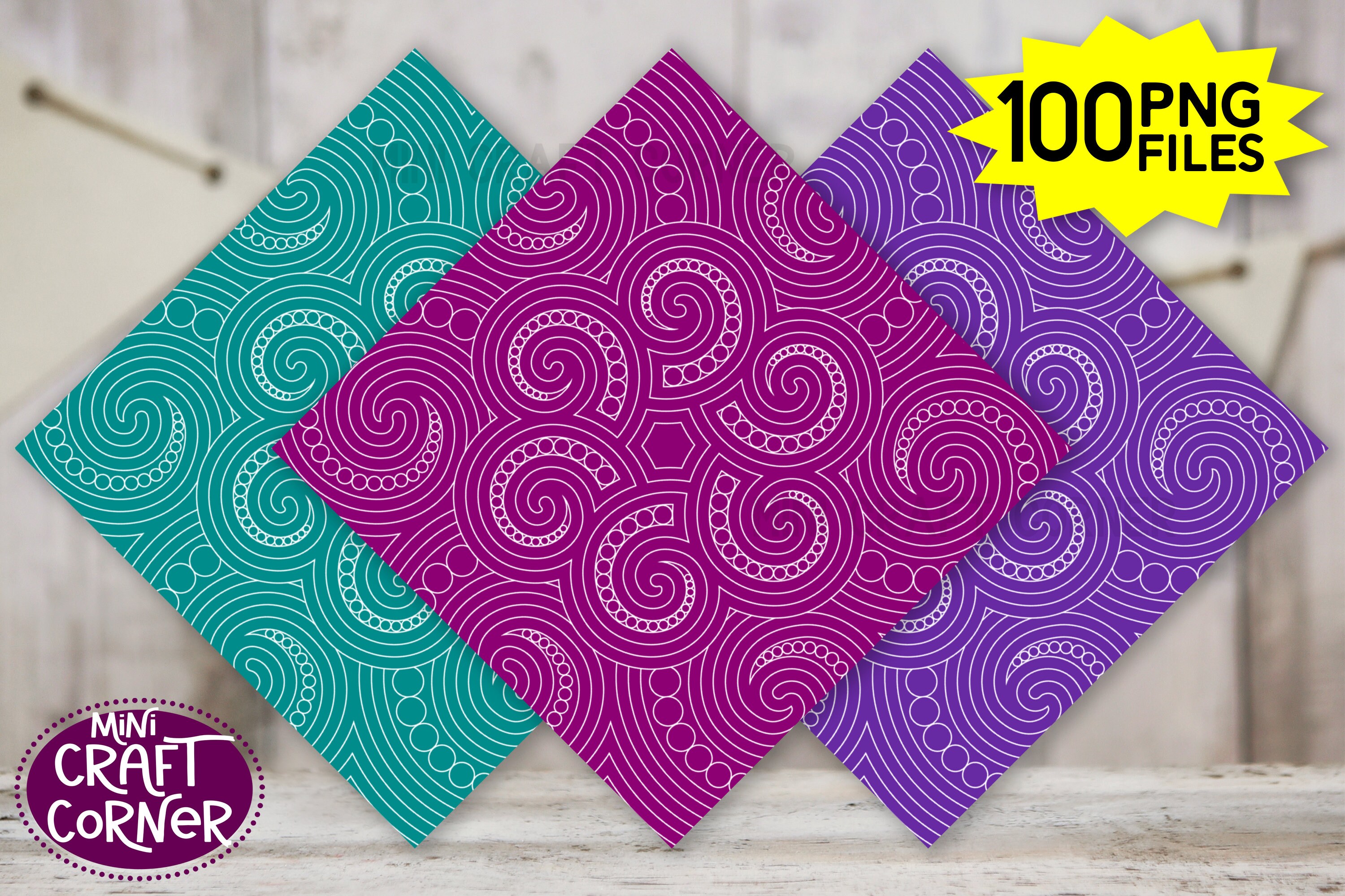 DIGITAL Mandala Papers / Digital Paper / Mandala Design Paper | Etsy