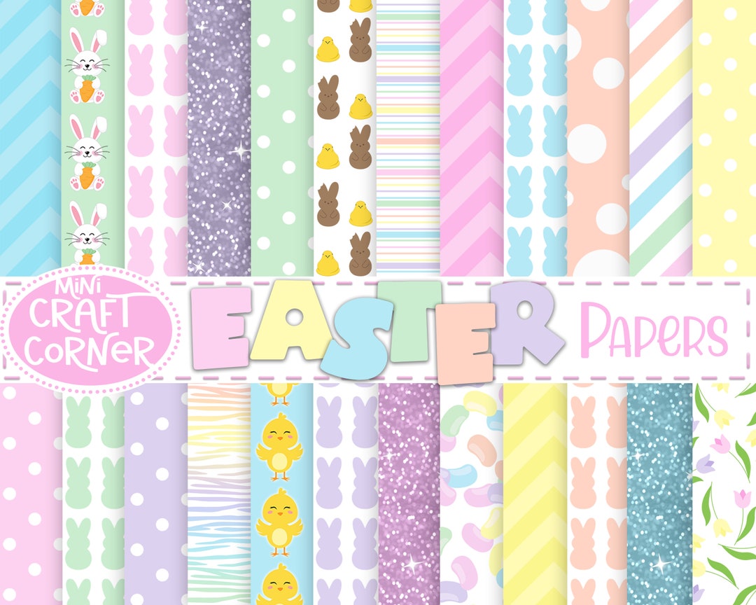 Easter Digital Paper Pack / Spring Digital Paper / Digital Paper ...