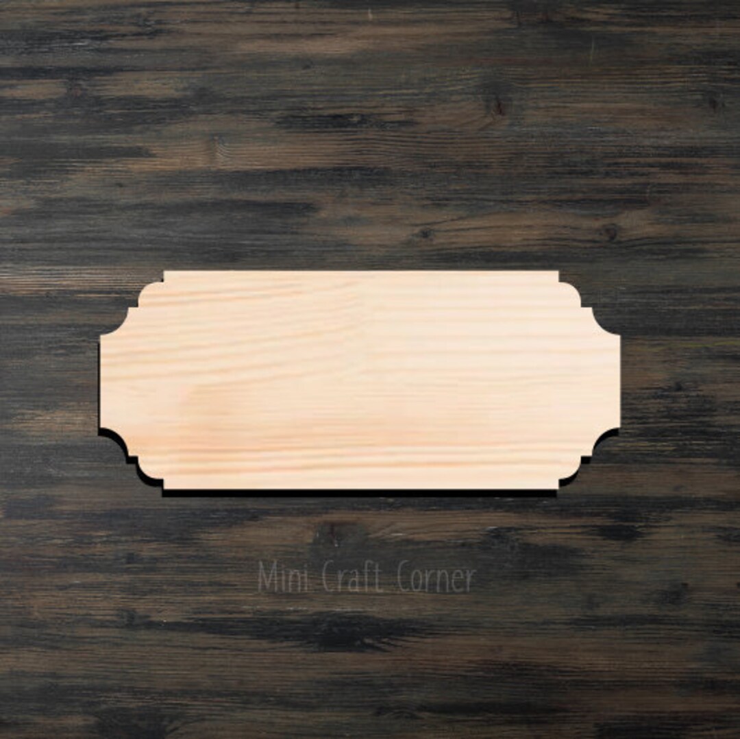 Plaque Wooden Cutout / Wood Plaque Blank / Wood Plaque Unfinished ...