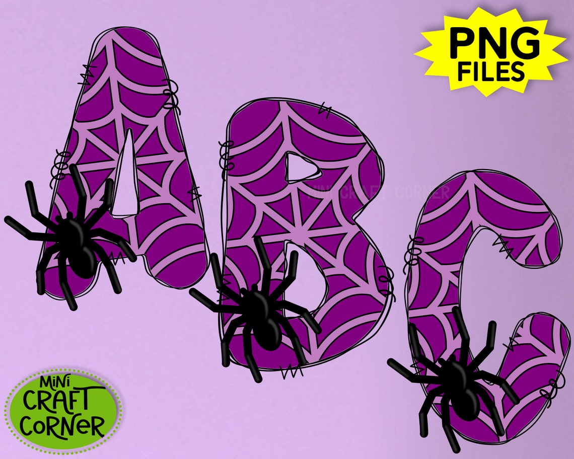 DIGITAL Halloween Alphabet / Halloween Letters / Halloween - Etsy