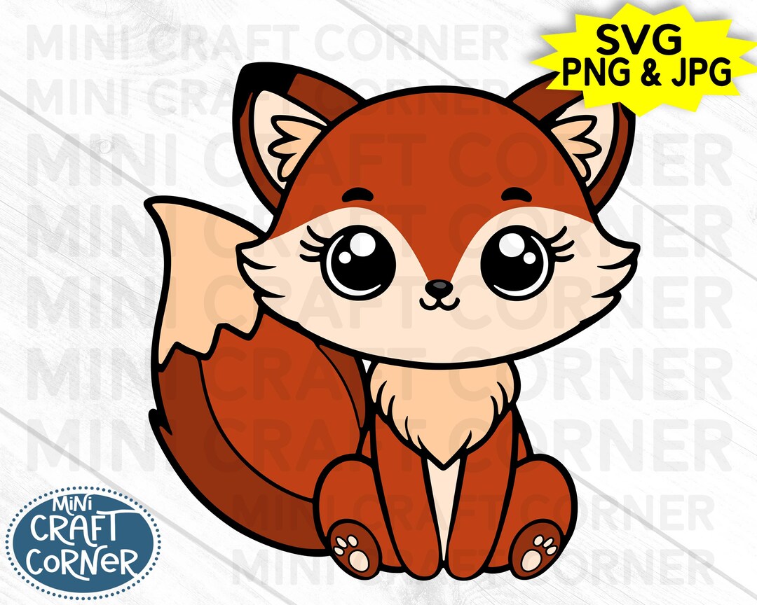 DIGITAL Fox Clipart / Fox Clipart / Cute Fox Clipart / Woodland Animals ...