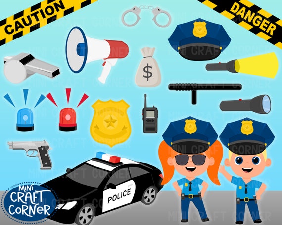 Policeman Tools Clipart