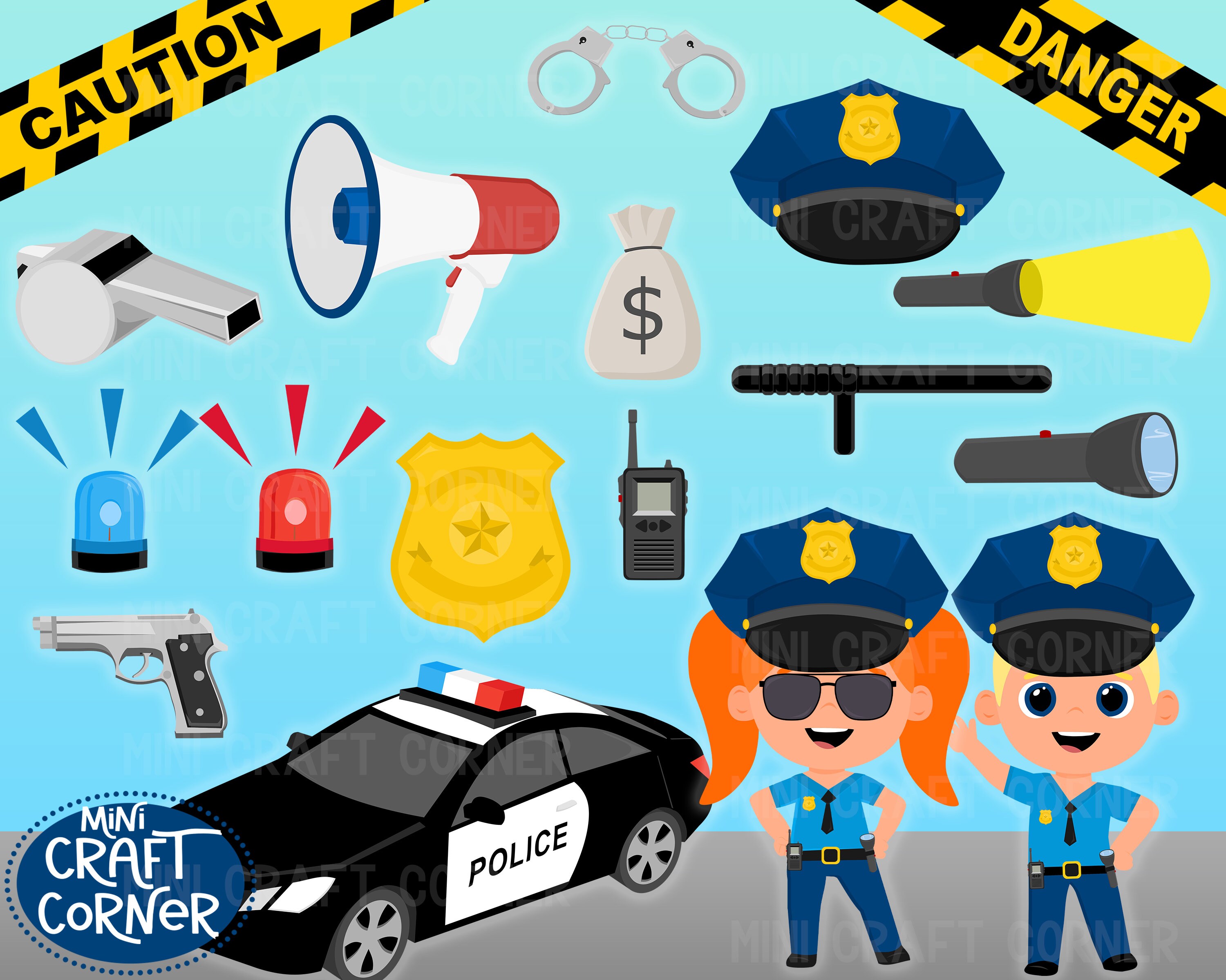 Police Tools Clipart