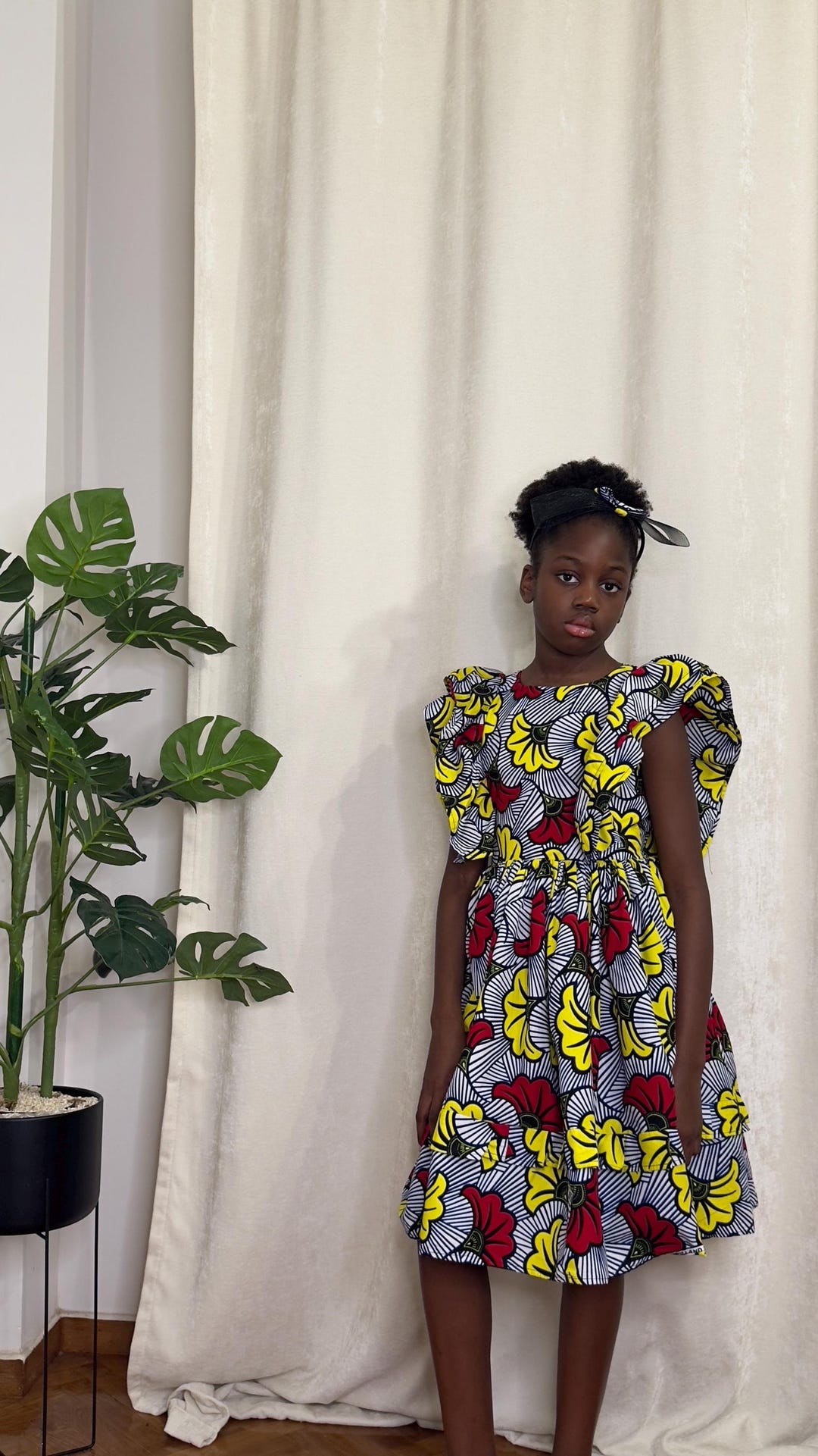 Chioma Ankara Fabric Dress for Girls, African Clothing for Girls ...