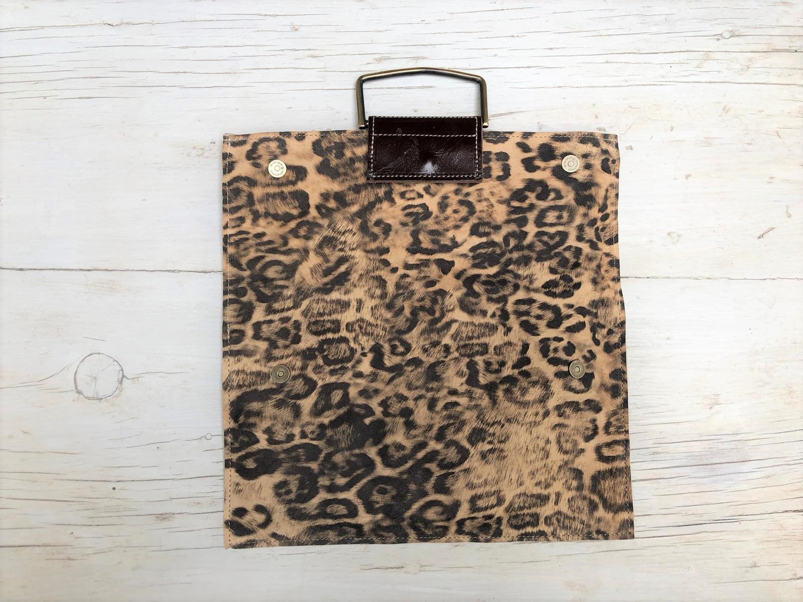 Foldover Clutch Leopard Printed Clutch Clutch Woman Gift - Etsy