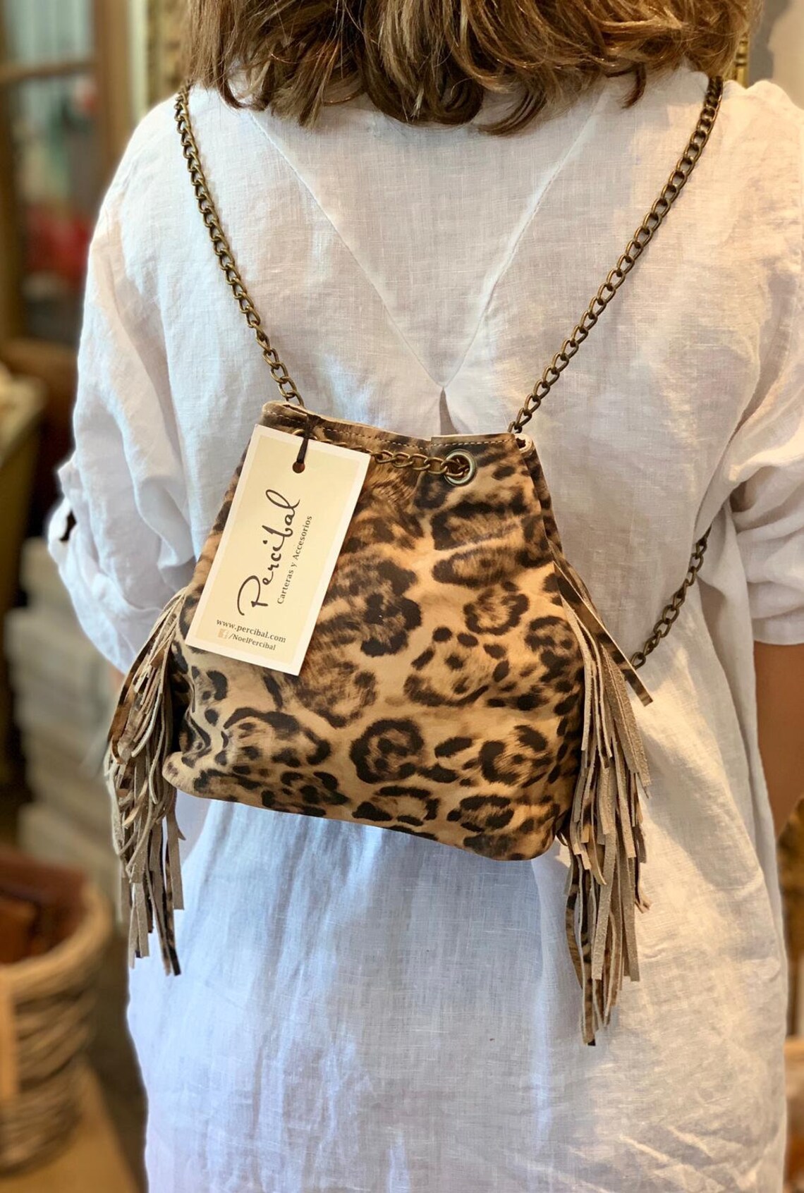 Leopard Backpack Mini Leather Backpack Small Cross Body and - Etsy