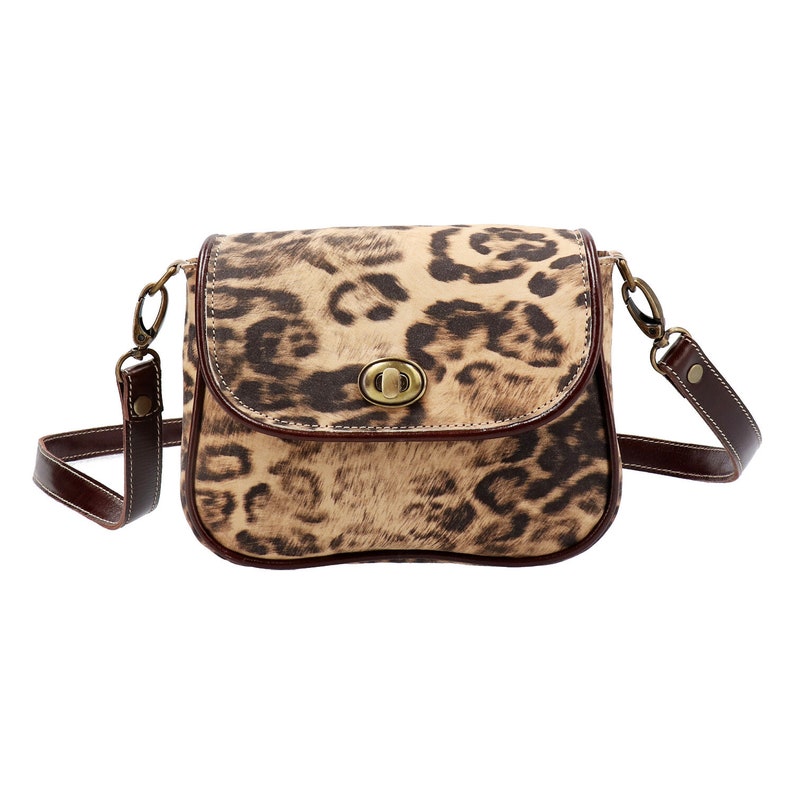 Small Cross Body Bag Leopard Printed Purse Animal Print Bag - Etsy