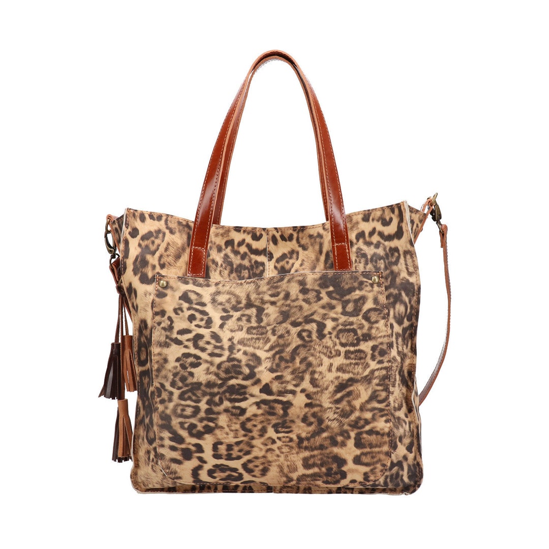 Leopard Print Bag Ideal Everyday Leather Bag - Etsy