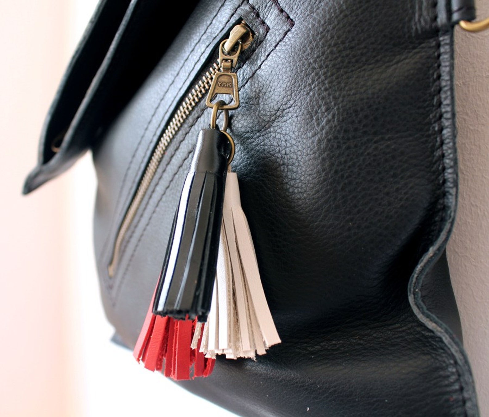 Large Crossbody Bag Foldover Bag Everyday Purse Leather | Etsy