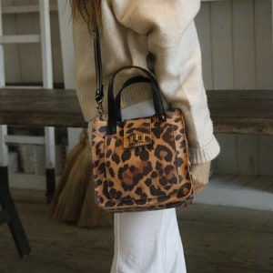 Small Cross Body Bag, Leopard Printed Purse, Animal Print Bag, Shoulder ...